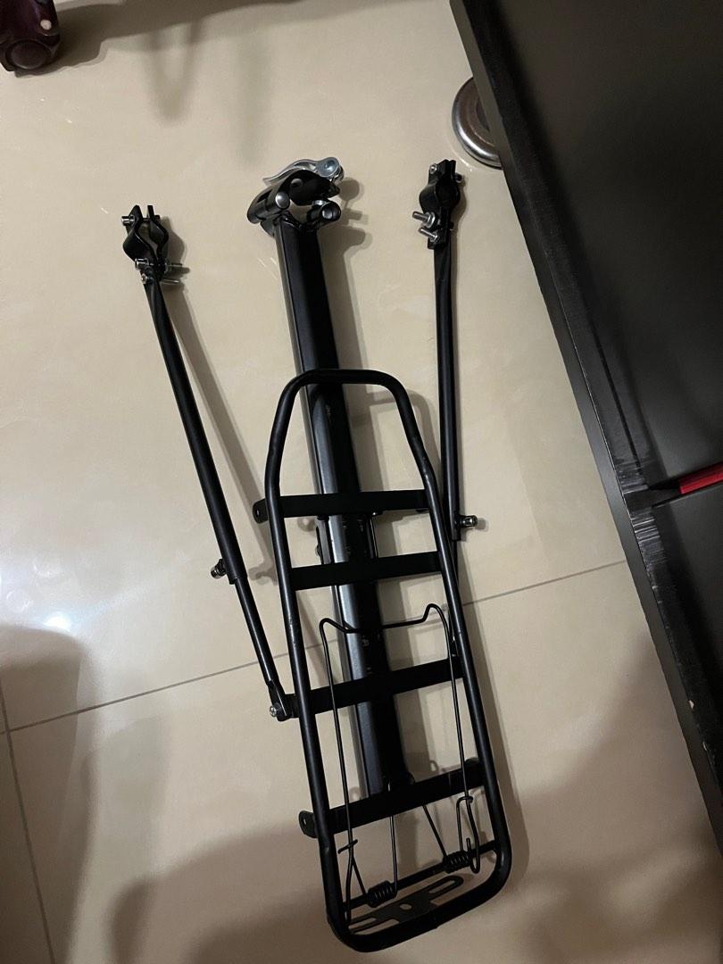 Black bicycle rack rear rack aluminium , Sports Equipment, Bicycles ...