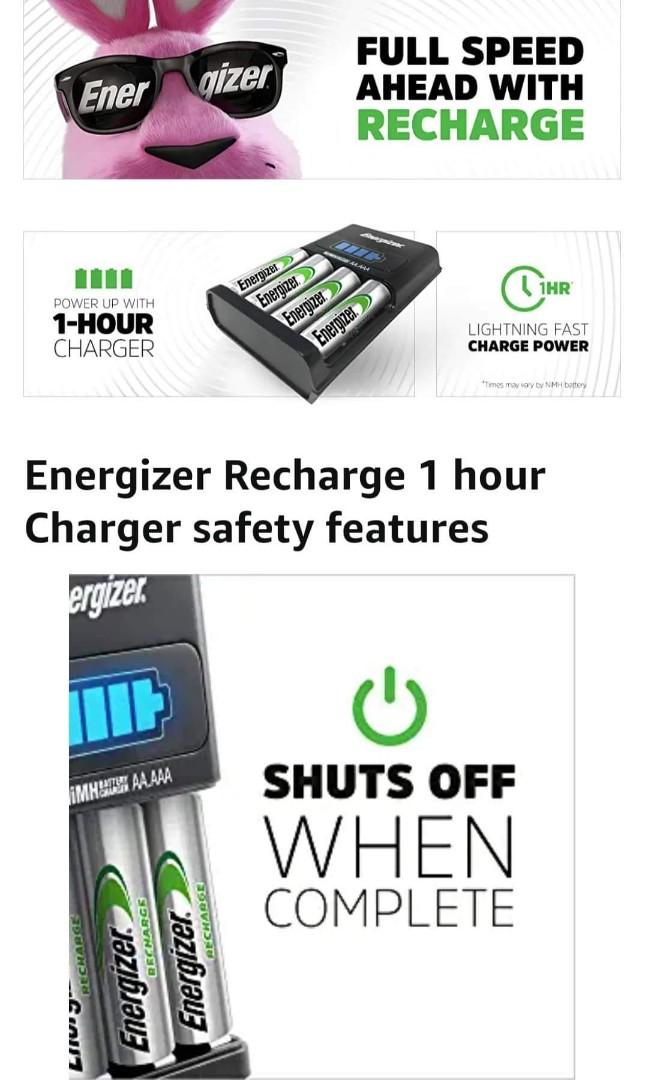 Brand New Energizer 1 Hour Fast Charger for Individual Channels 1 to 4 ...