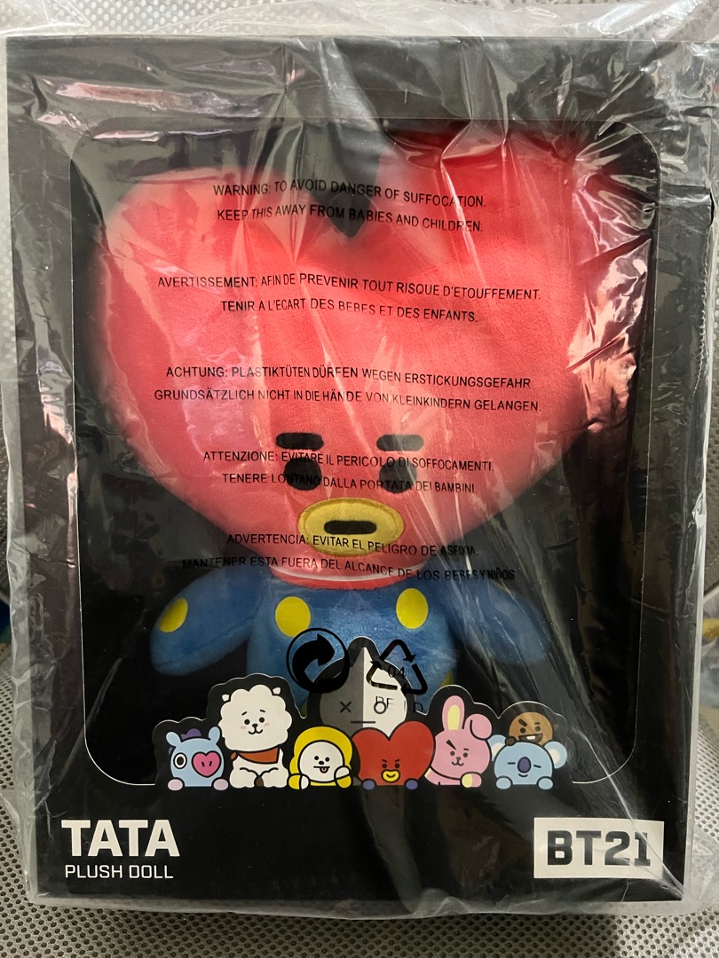 BT21 TATA Plush Doll 12.5", Hobbies & Toys, Memorabilia & Collectibles ...