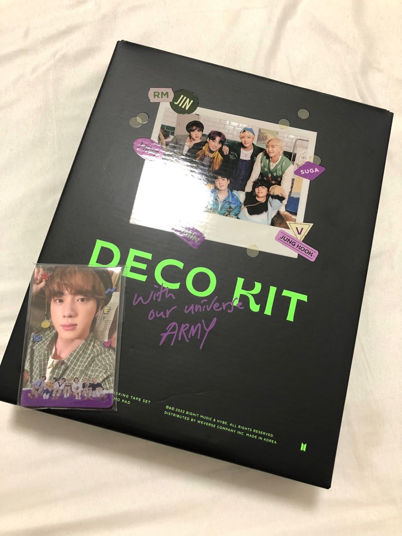 BTS Deco Kit Complete Set w/ Jin rpc, Hobbies & Toys, Memorabilia ...