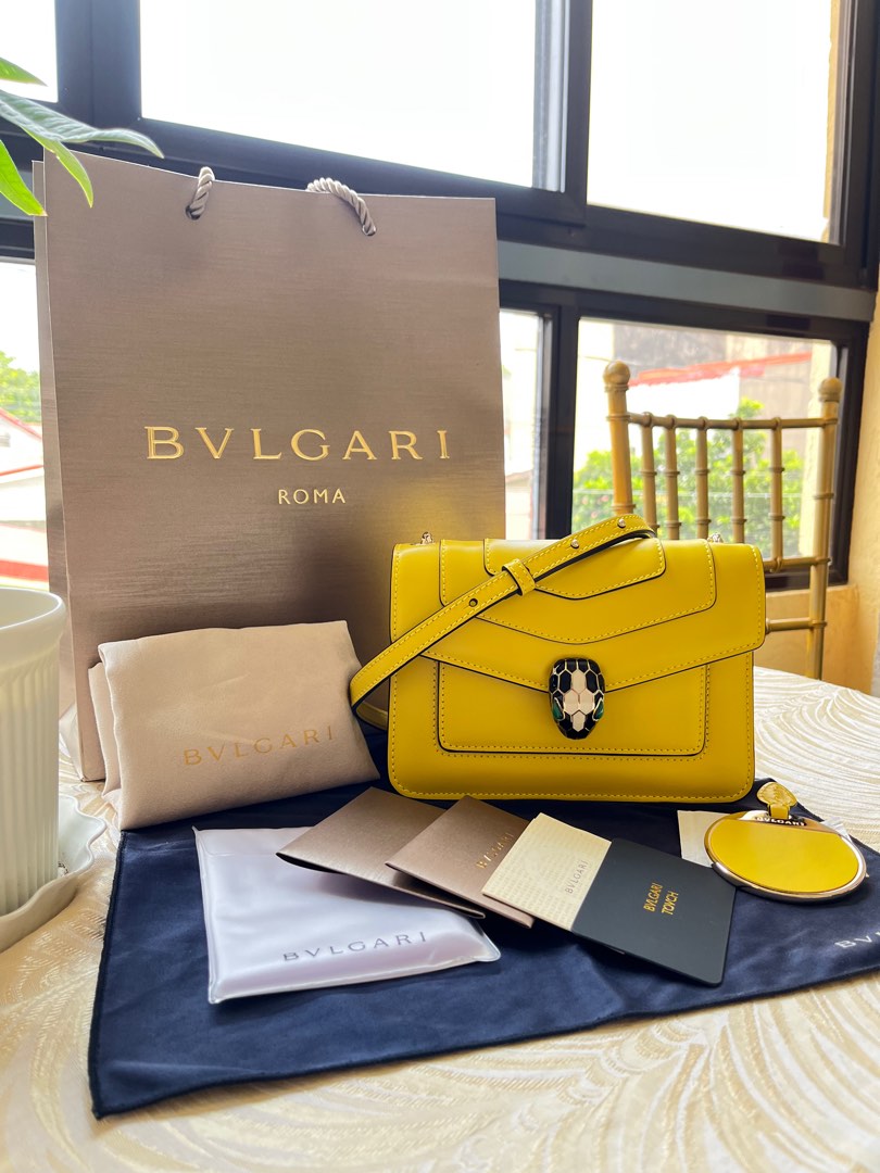 Bulgari forever serpenti bag in daisy topaz, Luxury, Bags & Wallets on ...