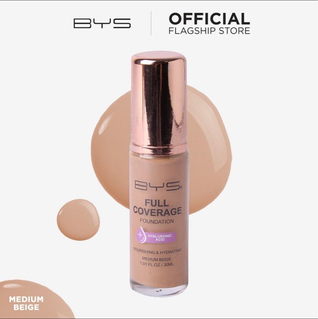 BYS Full Coverage Foundation Medium Beige Authentic, Beauty & Personal ...