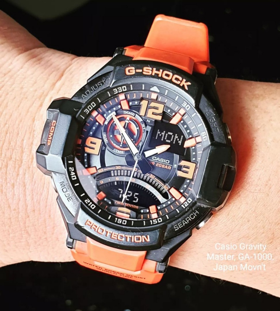 Casio G-Shock Gravity master digital watch. GW-1000, Luxury, Watches on ...