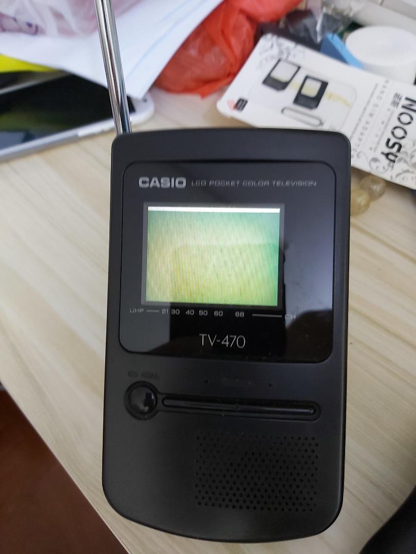 casio tv-470 手提電視 懷舊 絕版, 家庭電器, 電視 & 其他娛樂, 電視 - Carousell