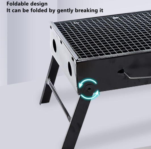Charcoal Grill Portable Backpack Stainless Steel BBQ Grill Table Top Collapsible Barbecue Grill ...