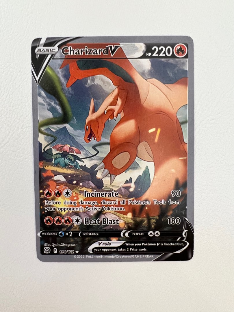 Charizard V Full Art Brilliant Stars, Hobbies & Toys, Toys & Games on ...