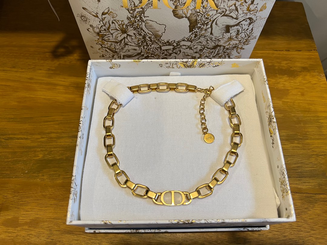 Christian Dior thick chain necklace, Women's Fashion, Jewelry ...