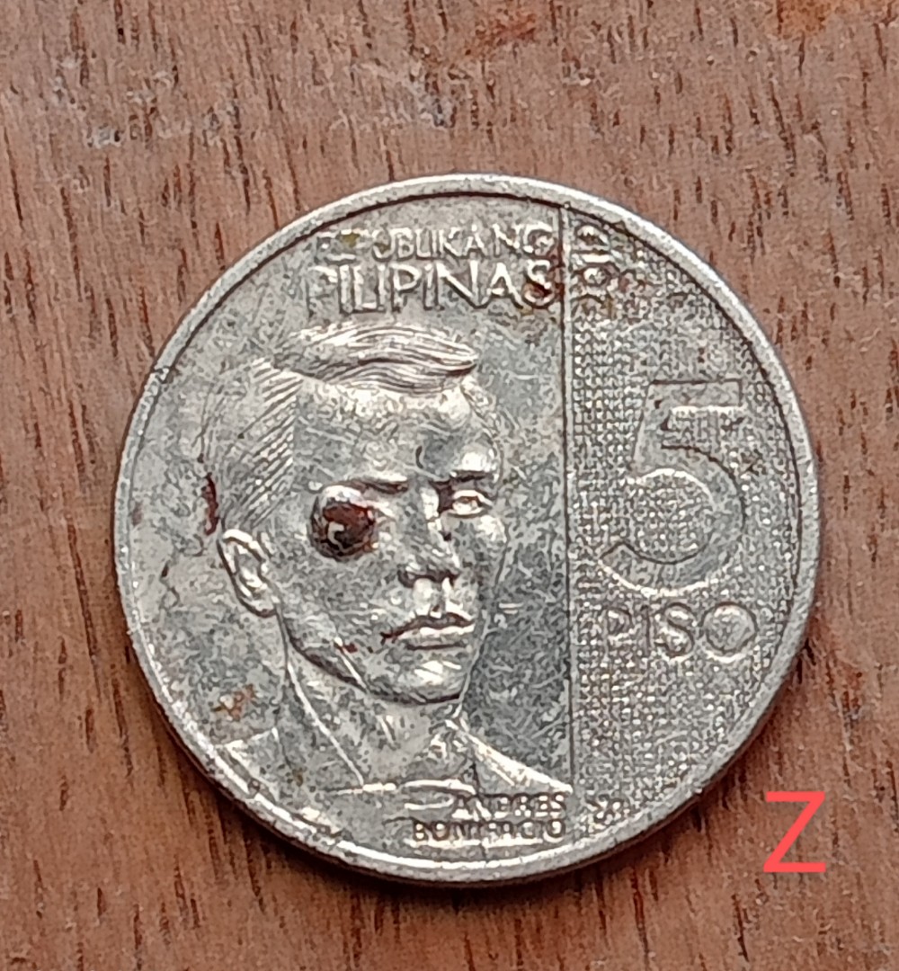 coin error, new generation currency 5 PISO (round shape) year 2019 ...