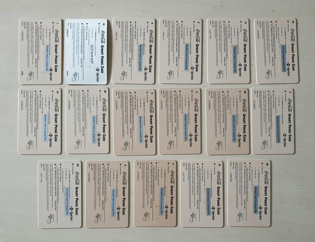 Collectable Coca Cola Sprint Phone Cards/CELS 1996 Edition Box Set, Hobbies & Toys, Memorabilia ...