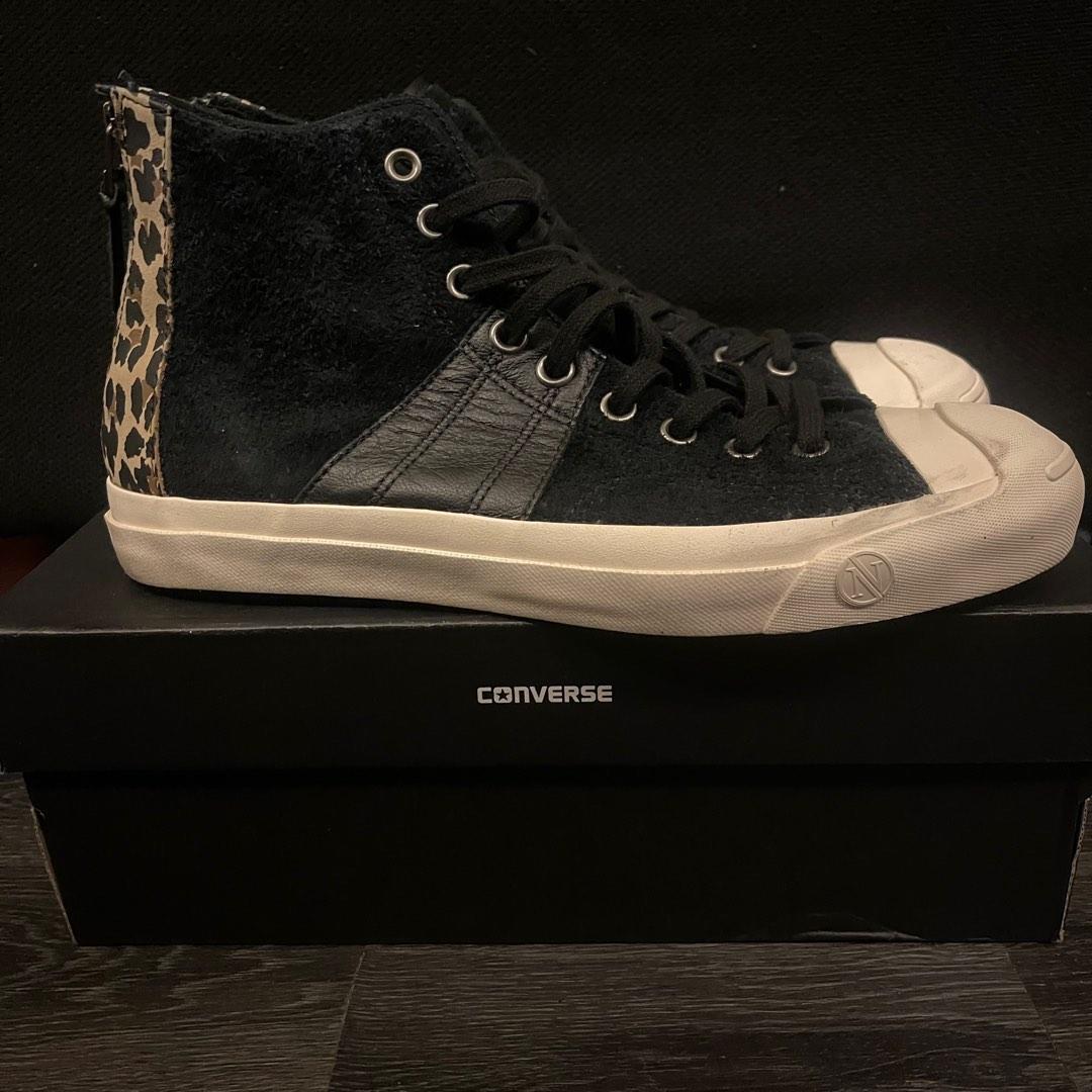 CONVERSE x Invincible Jack Purcell 開口笑 聯名 US10 全新 小鬼 黃鴻升著用款, 他的時尚, 鞋類 ...