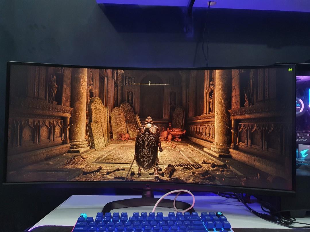CoolerMaster GM34-CW curved ultrawide 1440p 144hz monitor, Computers ...