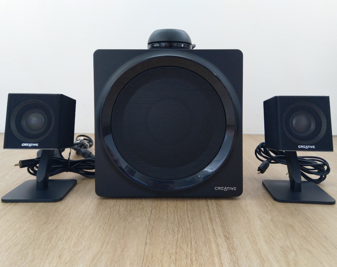 Creative T4 Wireless 2.1 Bluetooth Wireless Speakers with NFC, Audio ...