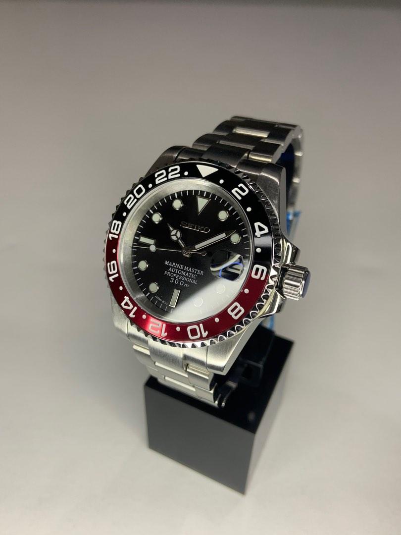 Custom Seiko Mod Coke Submariner, Men's Fashion, Watches & Accessories ...