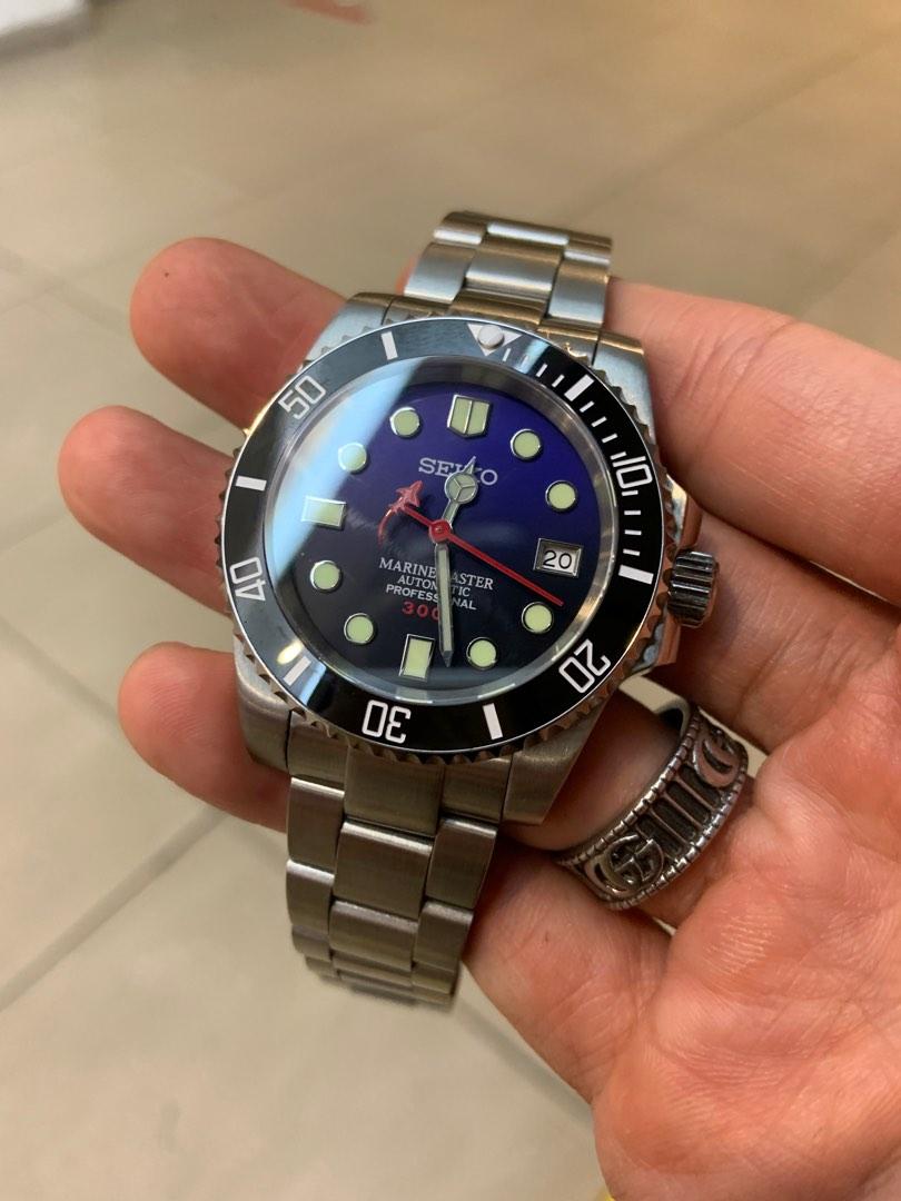 Custom Seiko Mod Deepsea Submariner, Men's Fashion, Watches ...