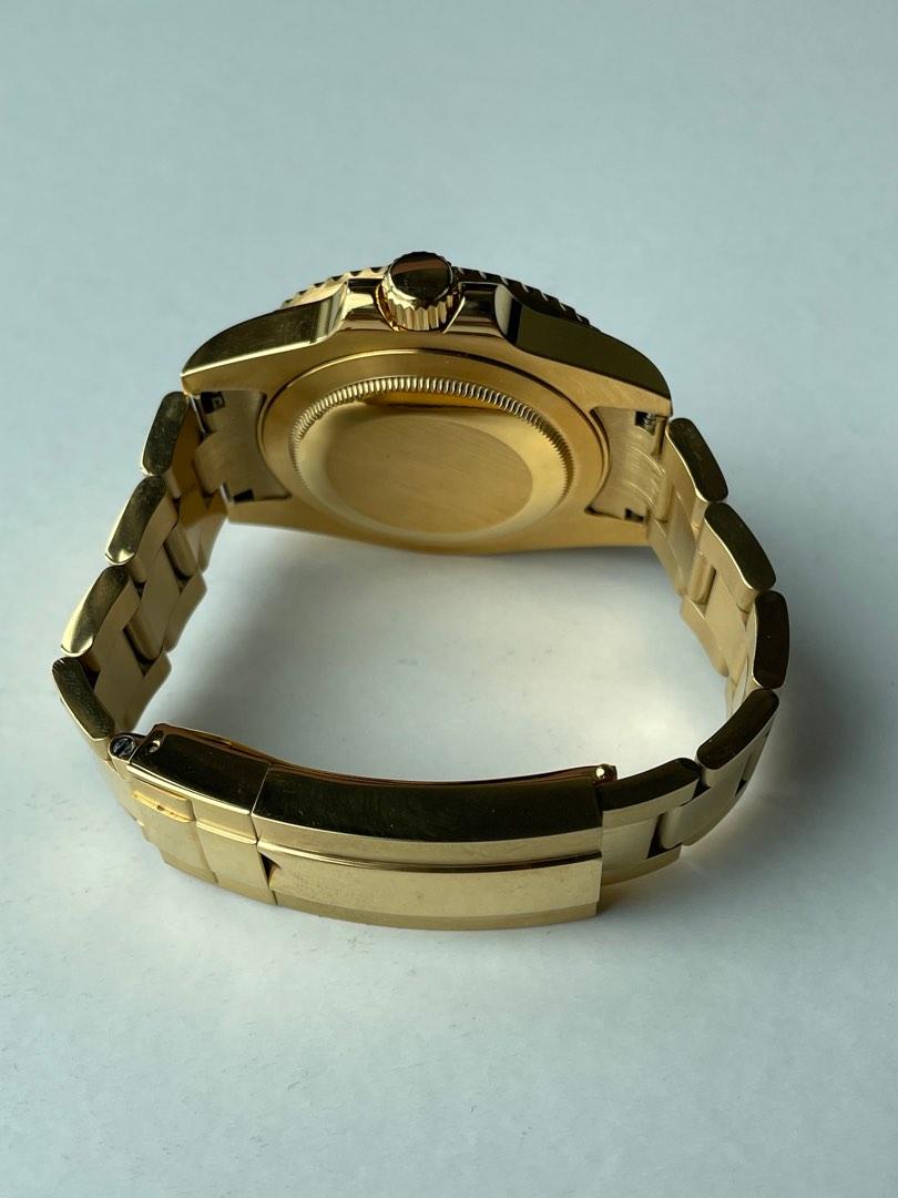 Custom Seiko Mod Gold GMT, Men's Fashion, Watches & Accessories ...