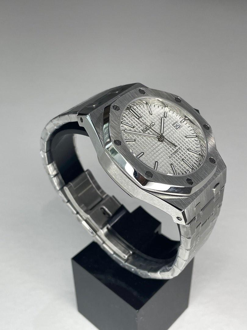 Custom Seiko Mod White AP 42mm, Men's Fashion, Watches & Accessories ...