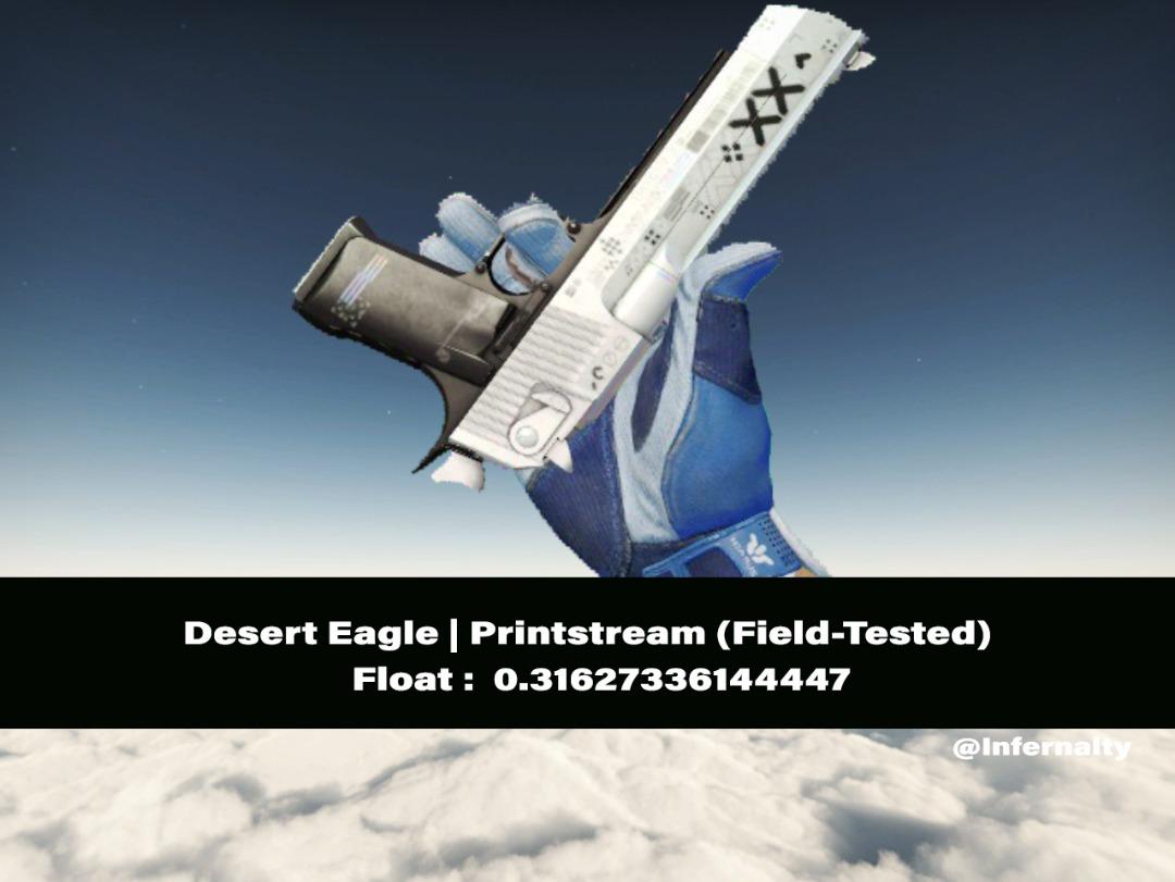 Desert Eagle Printstream FT CSGO SKINS KNIVES, Video Gaming, Gaming ...