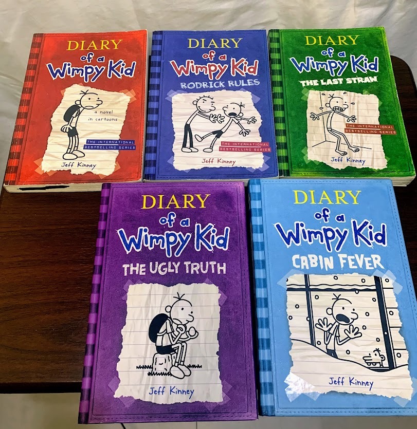 Diary of a Wimpy Kid Bundle (1-3, 5-6), Hobbies & Toys, Books ...