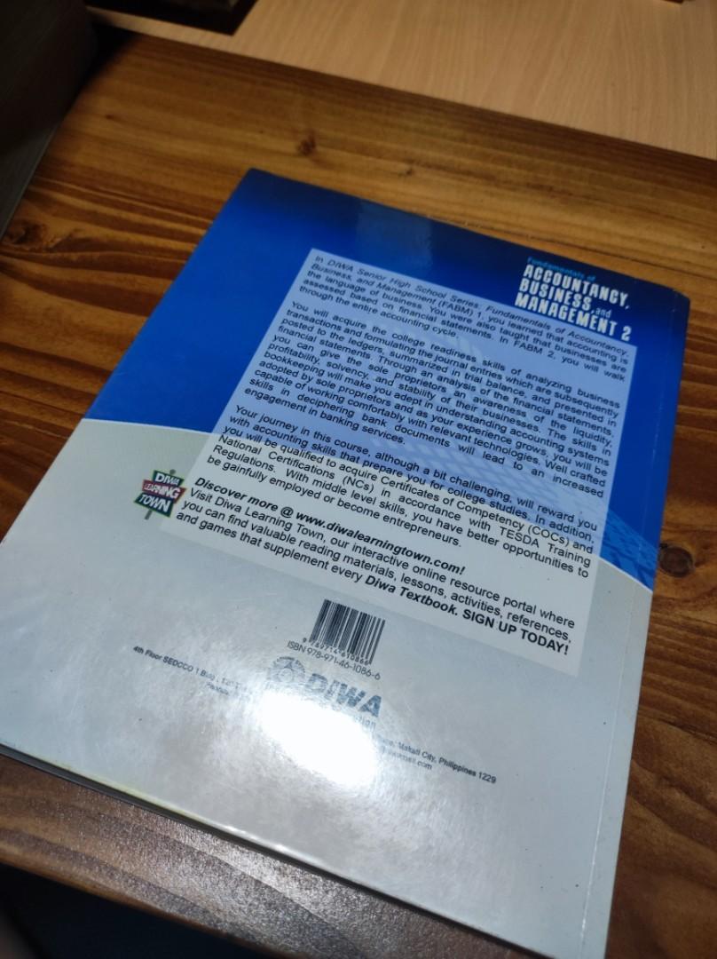 DIWA SHS Series ABM 2 Textbook, Hobbies & Toys, Books & Magazines ...