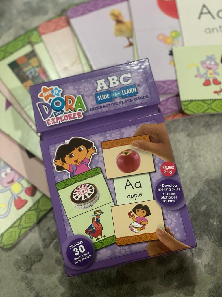 Dora the Explorer ABC Flashcards, Hobbies & Toys, Stationery & Craft ...