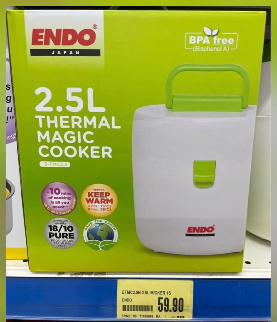 Endo 2.5L Thermal Magic Cooker, TV & Home Appliances, Kitchen ...
