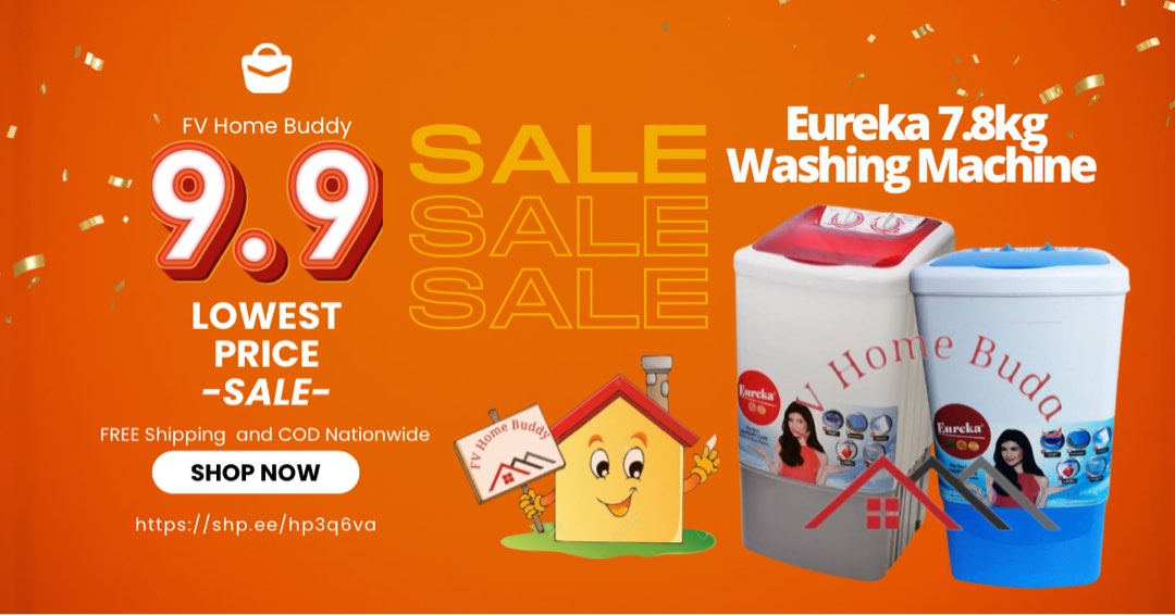 Eureka 7.8kg Washing Machine, TV & Home Appliances, Washing Machines ...