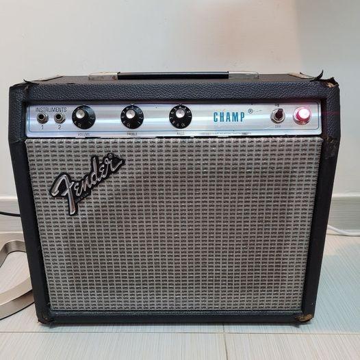 Fender 1978 Champ Amplifier - vintage Silverface, all-tube amp, 音響器材 ...