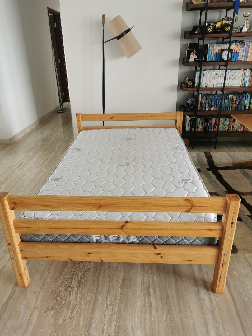 Flexa super single beds with mattress, Furniture & Home Living ...