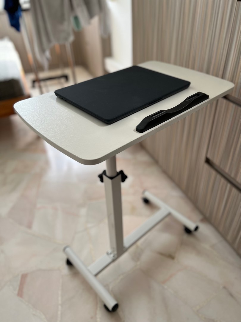 Foldable bedside table (with wheels), Furniture & Home Living ...