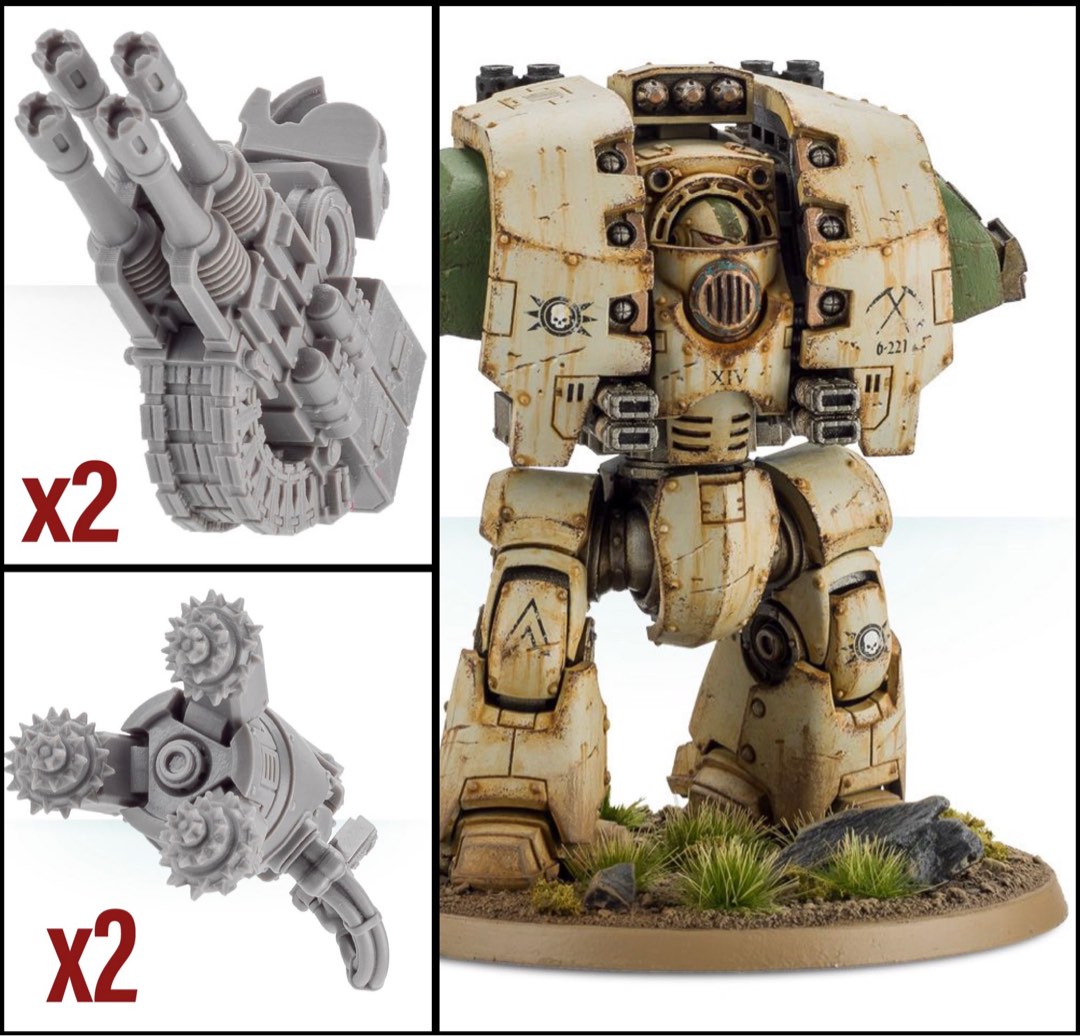 Forge World Warhammer Leviathan pattern Siege Dreadnought, 興趣及遊戲, 玩具 ...