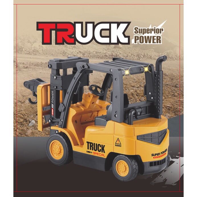 Forklift RC 2.4G wireless remote control engineering vehicle electric ...