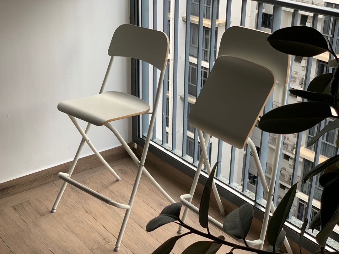 Four brand new IKEA Franklin bar stools, Furniture & Home Living ...
