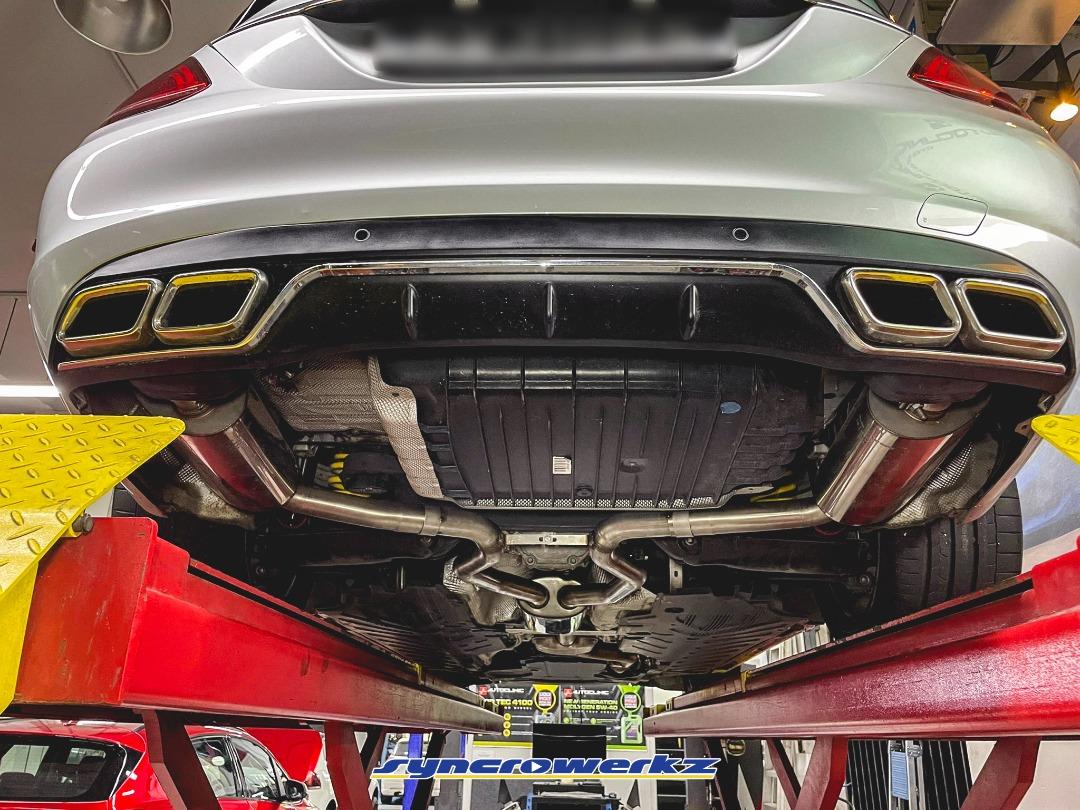 FOX Cat back Exhaust System for Mercedes C180 W205 | Stainless steel ...