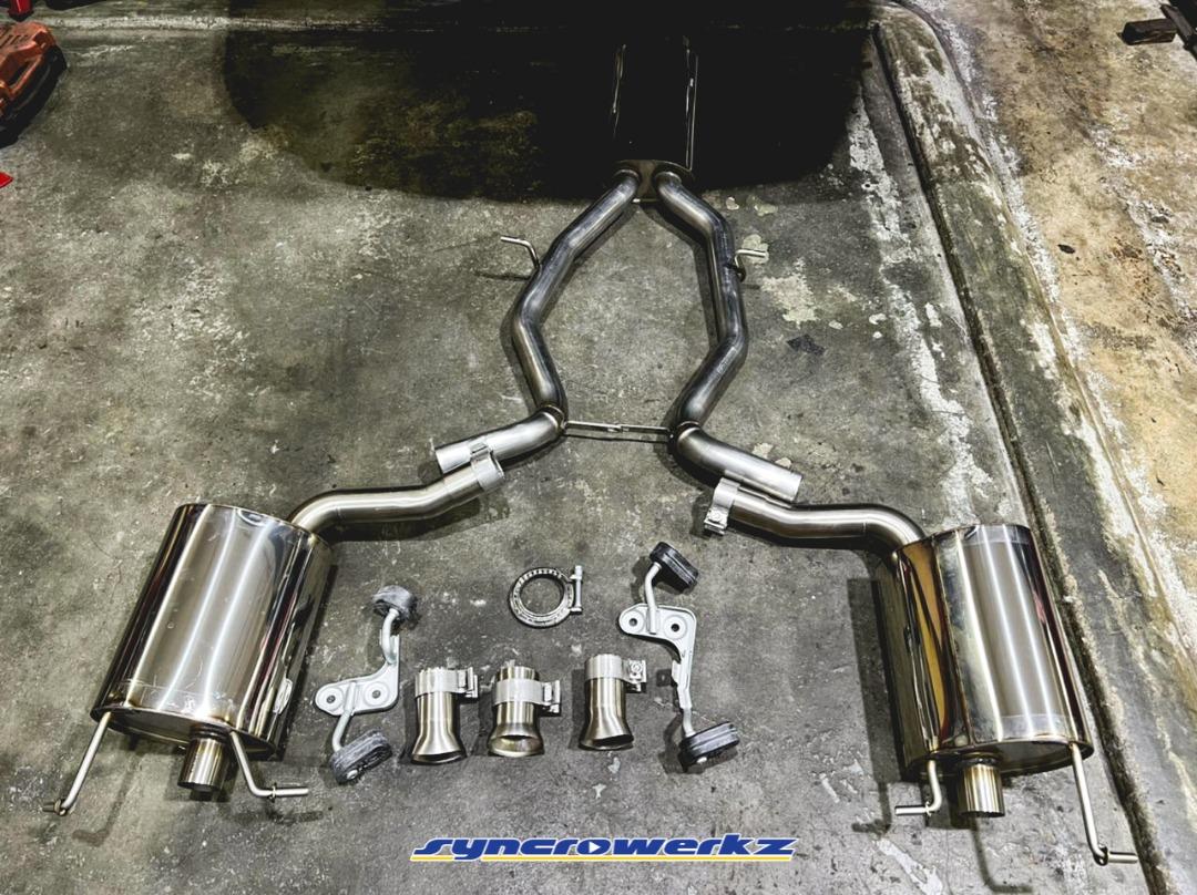 FOX Cat back Exhaust System for Mercedes C180 W205 | Stainless steel ...