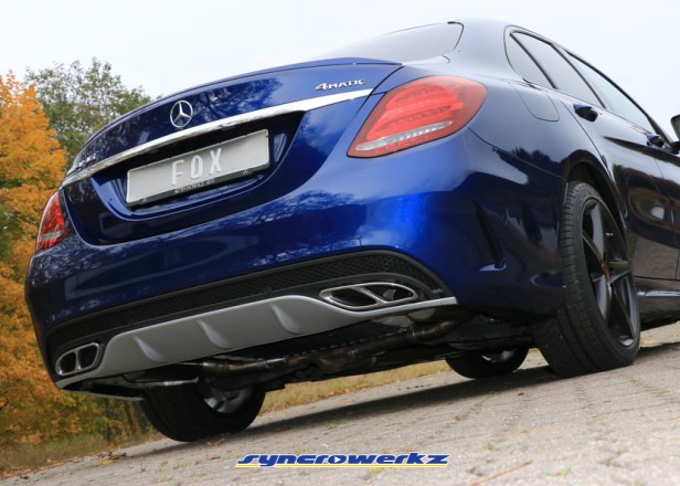 FOX Cat back Exhaust System for Mercedes C200 W205 | Stainless steel ...