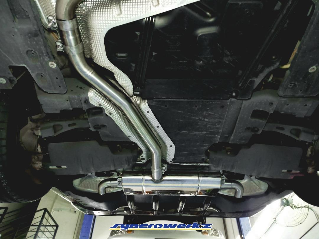 FOX Slip-on Exhaust System for Mercedes CLA 180 CLA 200 C118 ...