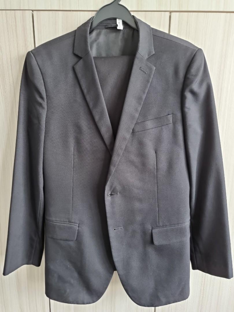 G2000 Man Slim Fit Black Suit set 46, Men's Fashion, Tops & Sets, Sets ...