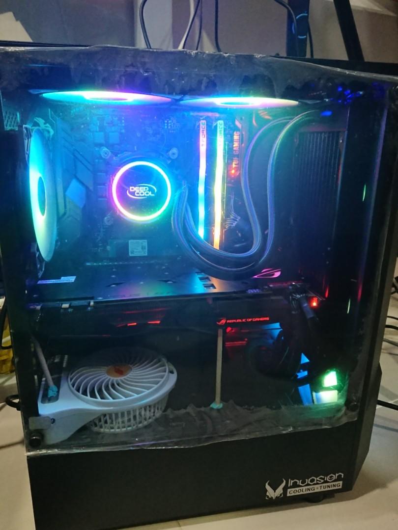 gaming desktop (2x full set ) CPU pc set gaming monitor, Computers ...