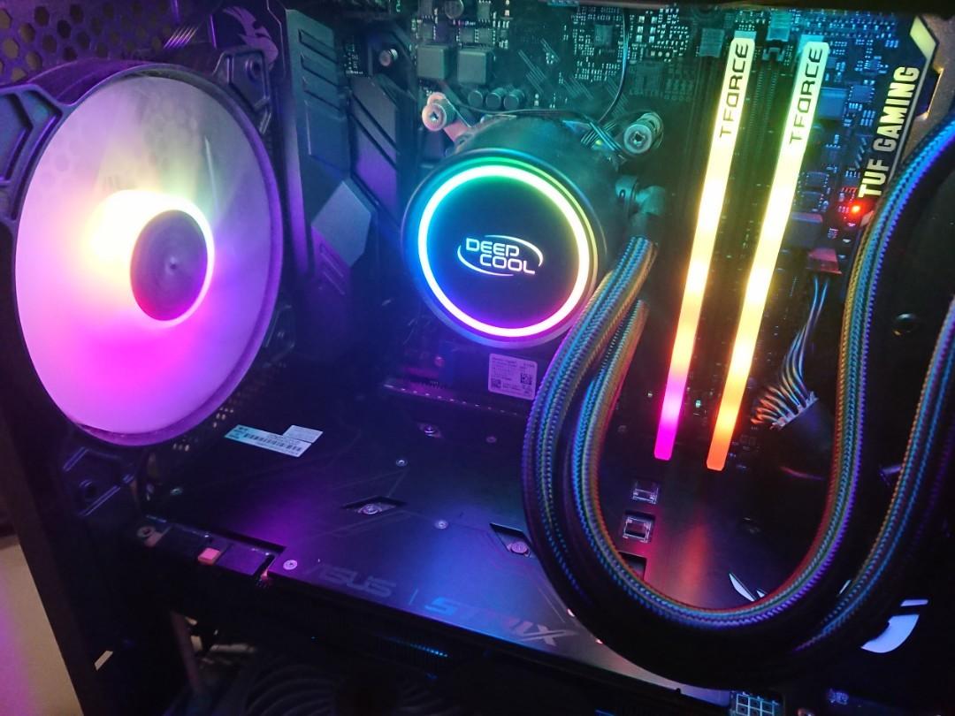 gaming desktop (2x full set ) CPU pc set gaming monitor, Computers ...