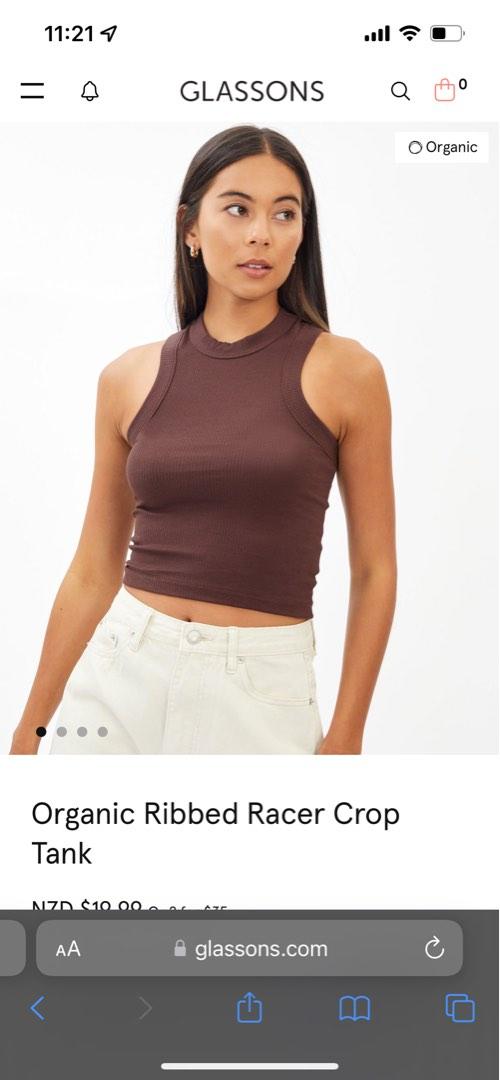 Glassons Racer Crop Tank, Women's Fashion, Tops, Blouses on Carousell