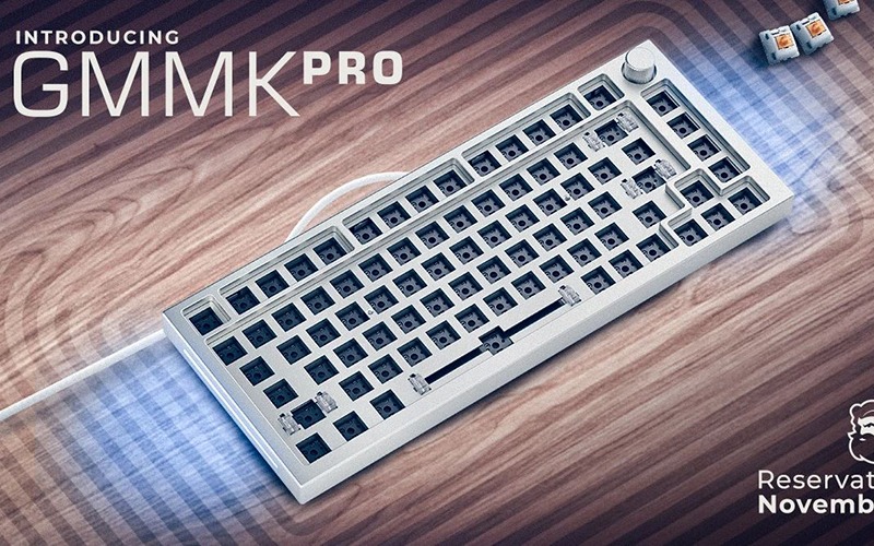 Glorious GMMK Pro 75% Barebones Keyboard (White Ice), Computers & Tech ...