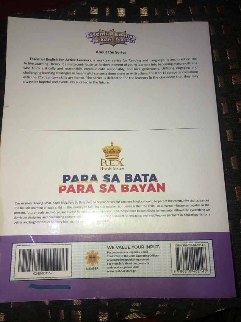 Grade 5 books-Essential English for Active Learner, Hobbies & Toys ...