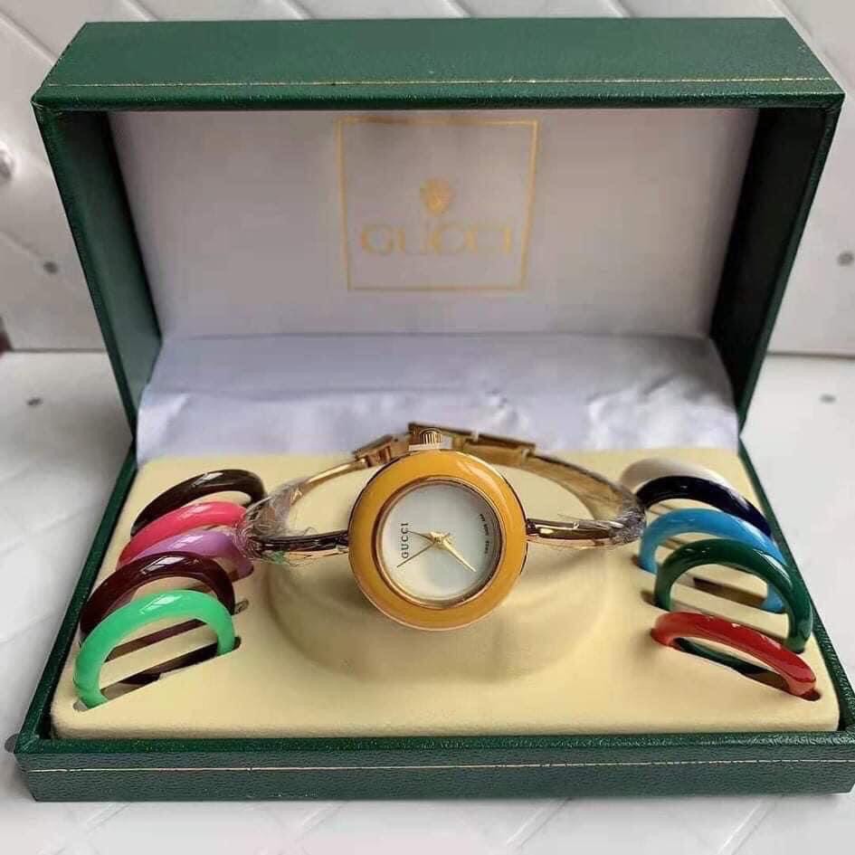 Gucci Bangle Watch Color Rings, Women's Fashion, Watches & Accessories ...