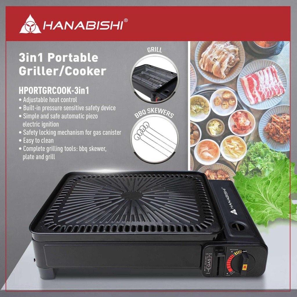 HANABISHI PORTABLE GRILLER/COOKER, TV & Home Appliances, Kitchen ...