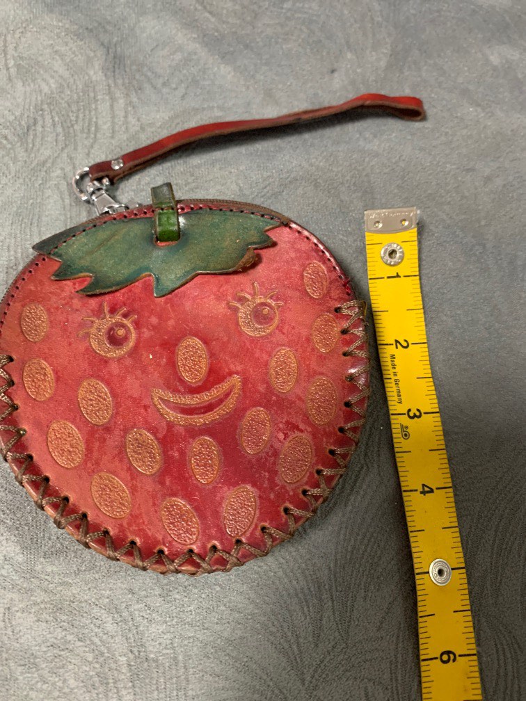 Hard leather strawberry wallet, Women's Fashion, Bags & Wallets ...