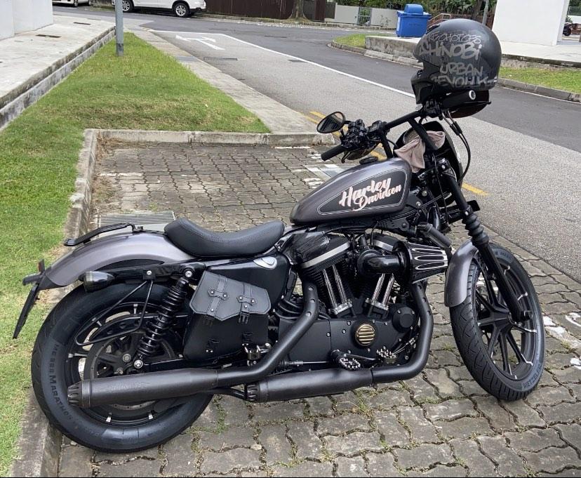 Harley Davidson Sportster Iron Cargo Rack black, Motorcycles ...