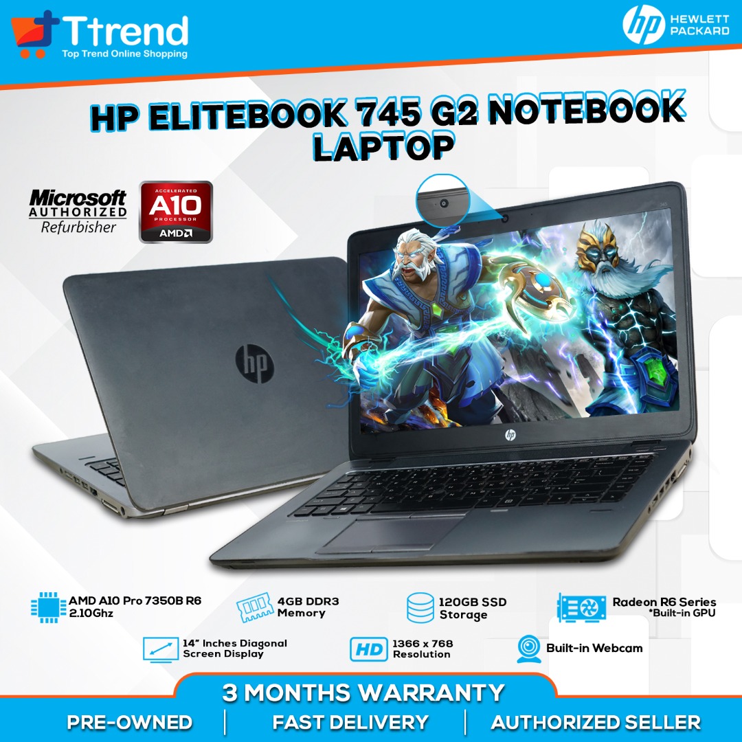 HP ELITEBOOK 745 G2, Computers & Tech, Laptops & Notebooks on Carousell