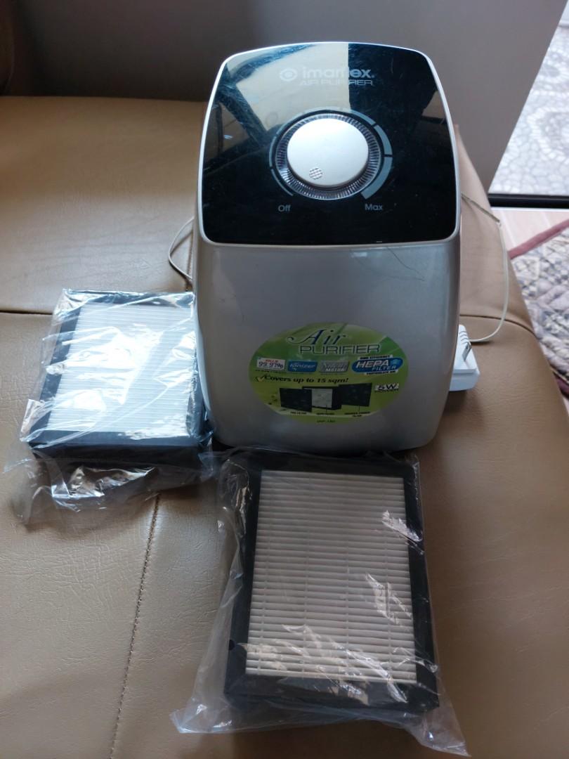 Imarflex Air Purifier with 2 extra Hepa Filter replacement, TV & Home ...
