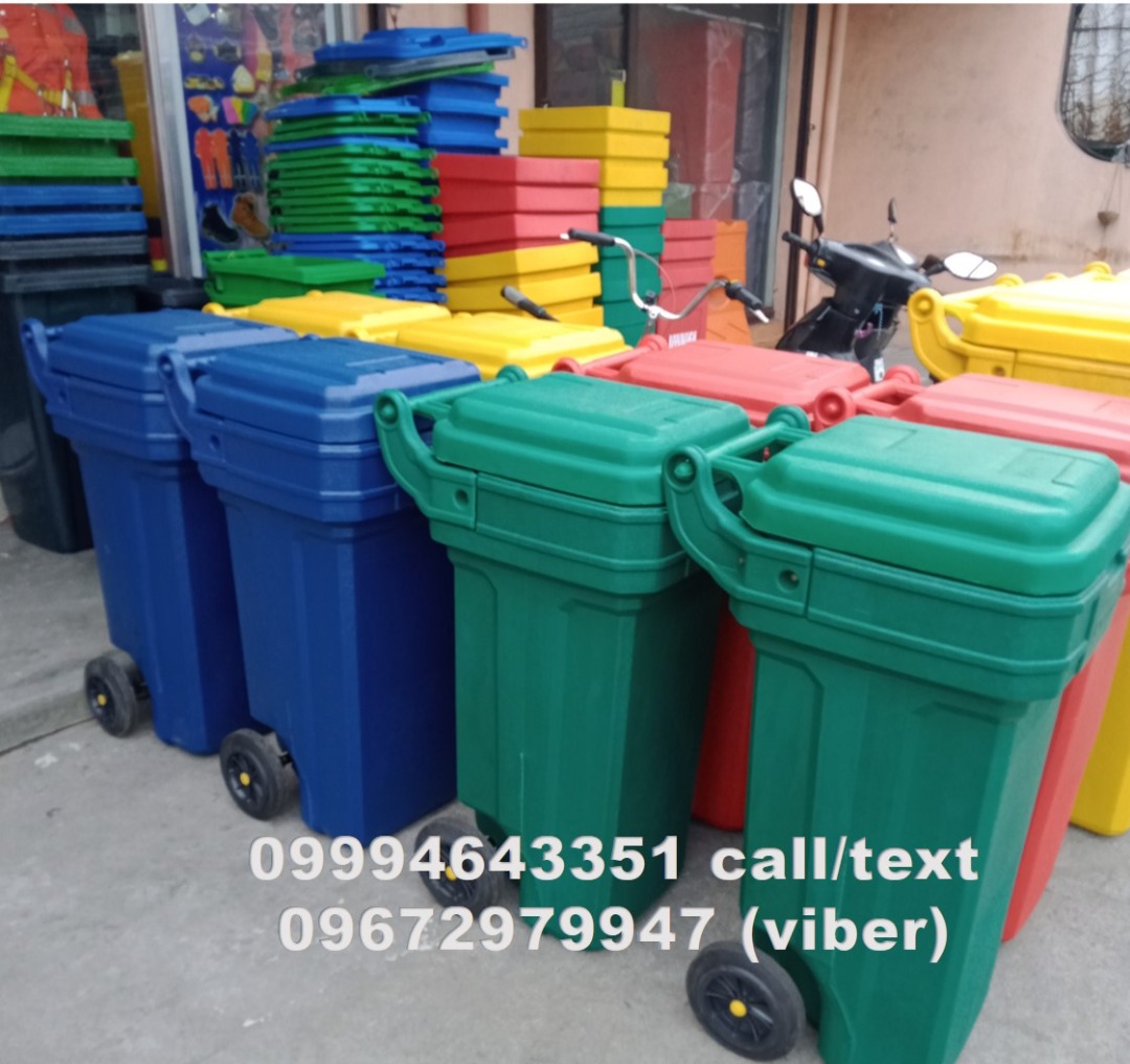 industrial rolling bin, Furniture & Home Living, Cleaning & Homecare ...