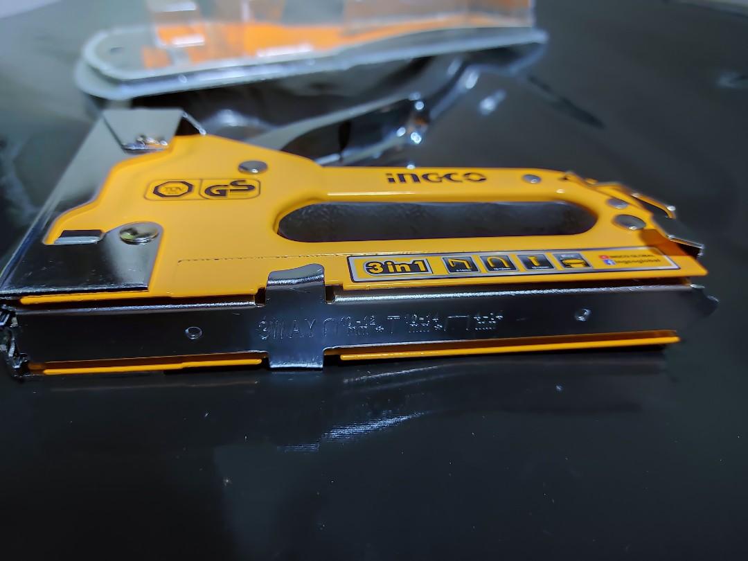 Ingco 3 in 1 Heavy Duty Staple Gun Tacker ( HSG1405), Commercial ...